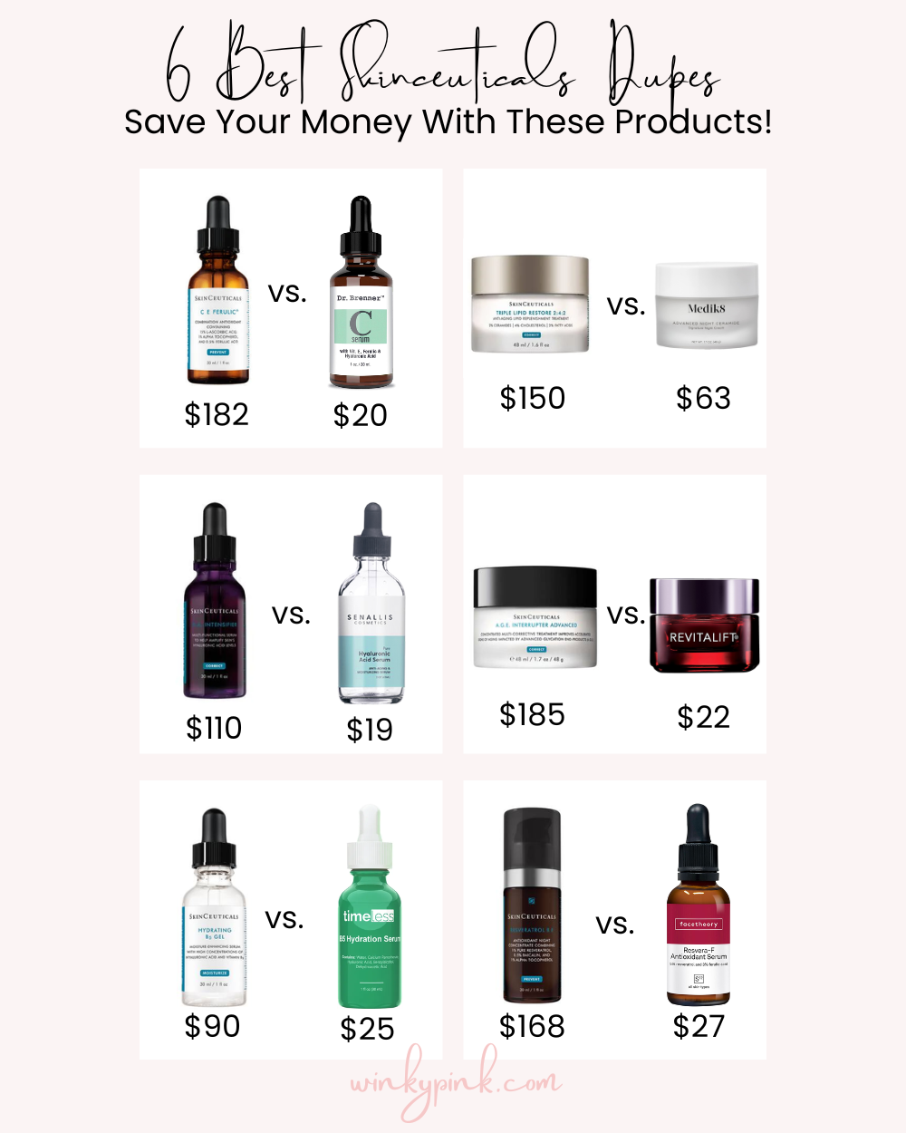 The 6 Best SkinCeuticals Dupes You Can Buy on Amazon - Winky Pink