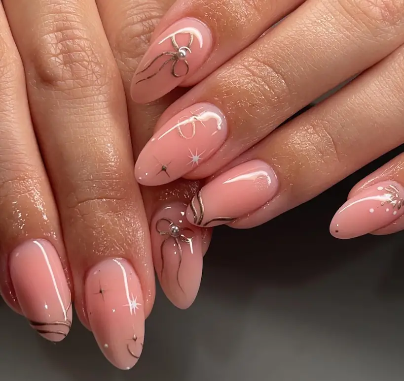 21 Coquette Nail Ideas That You Are Going To Love - Winky Pink