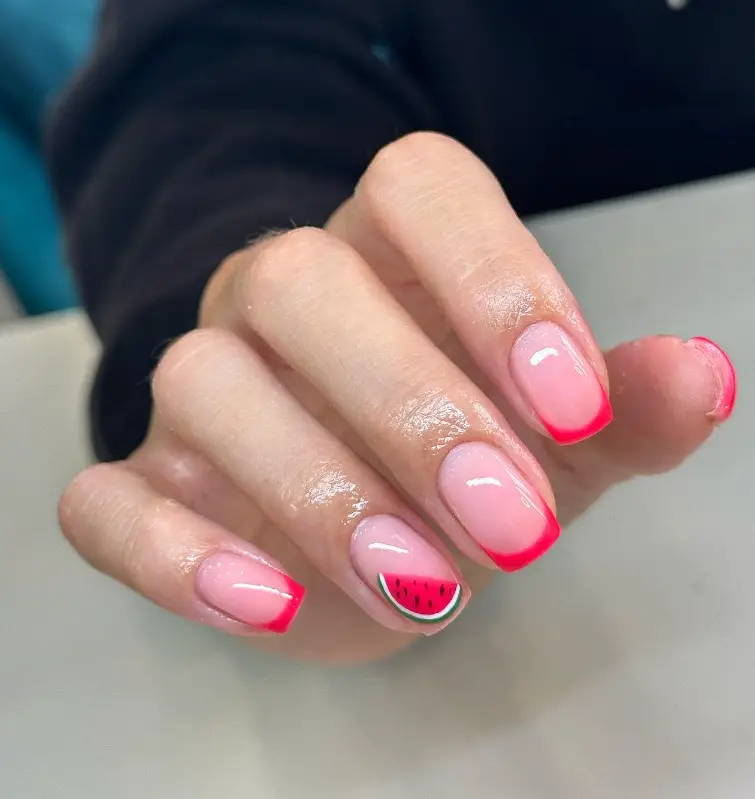 30 Juicy Watermelon Nail Ideas For Summer - Winky Pink